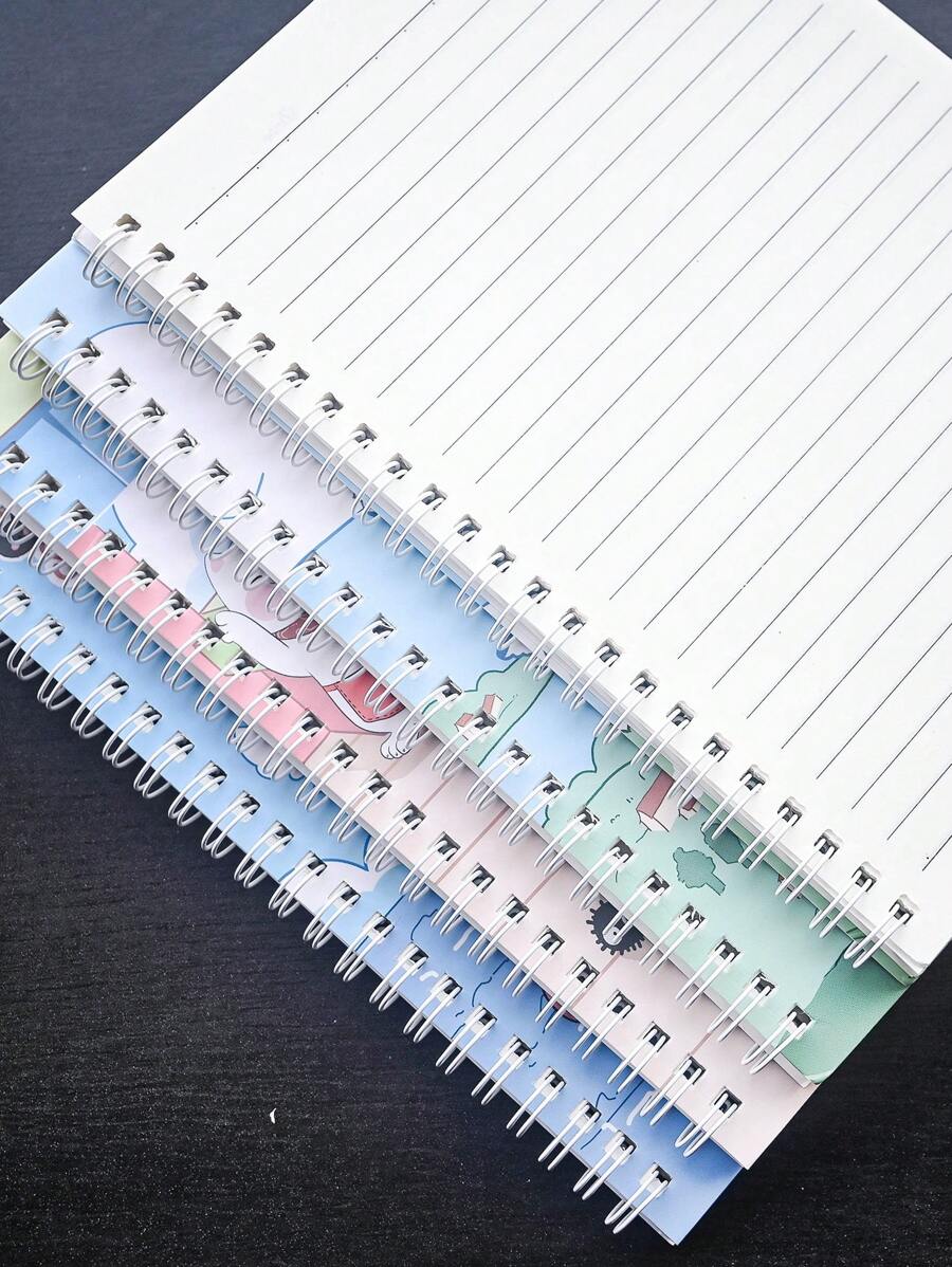 1 Caderno A5 Coil Book 60 cópias de cada livro de linha em linha de ...