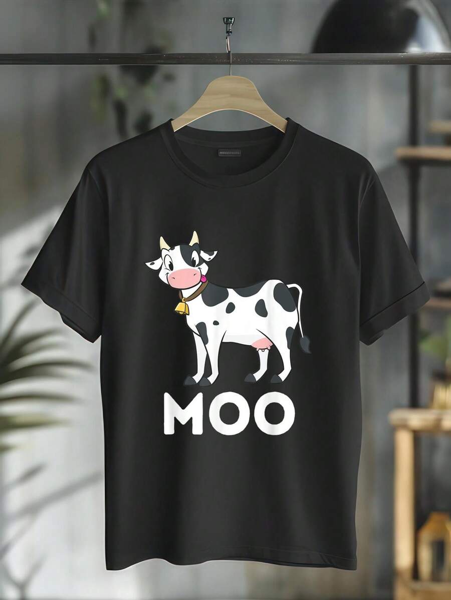 Moo - Funny Cow Lover Famer Cattle Ranch Dairy Farming T-Shirt | SHEIN USA