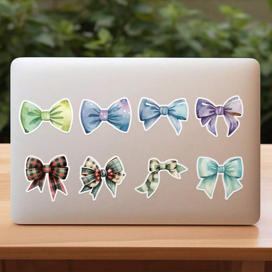 50PCS Bow Sticker Pack Stickers Vinyl Aesthetics Stickers, Decals ...