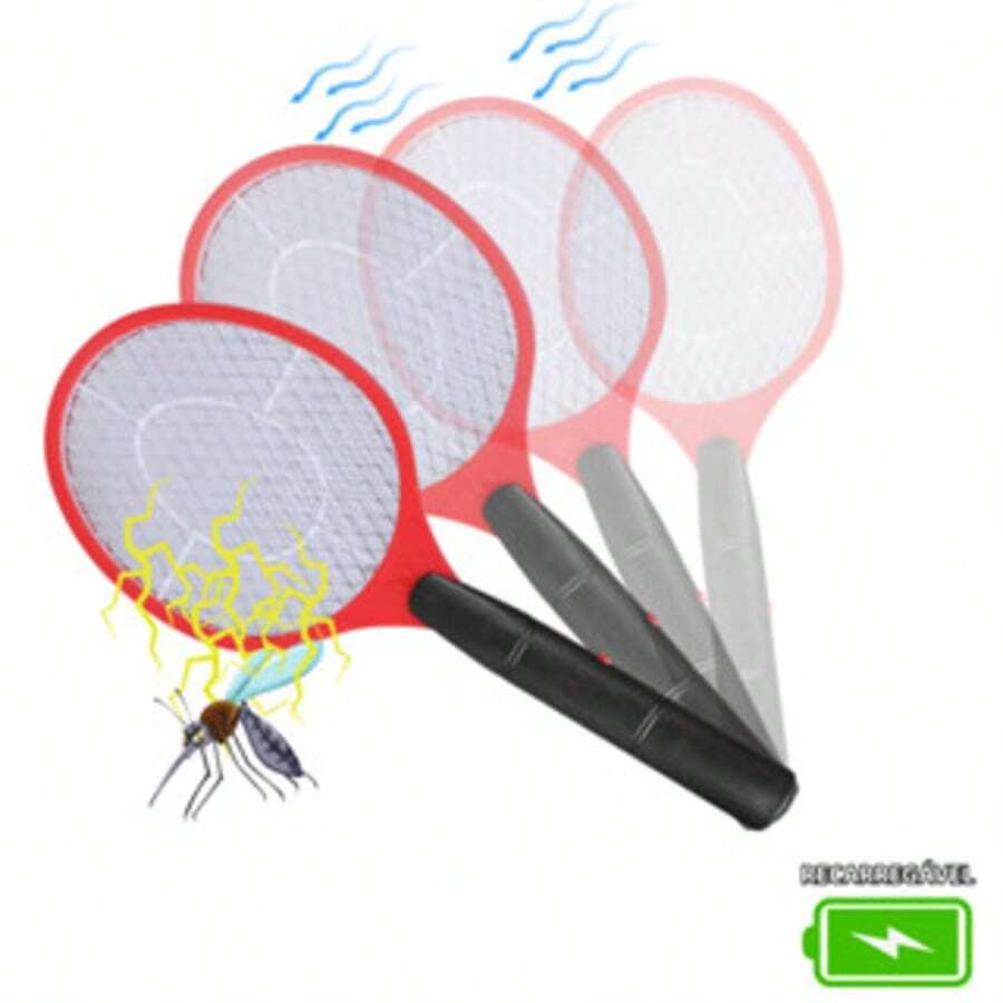 Rechargeable Electric Racket Bivolt To Kill Mosquitoes And Mosquitoes ...