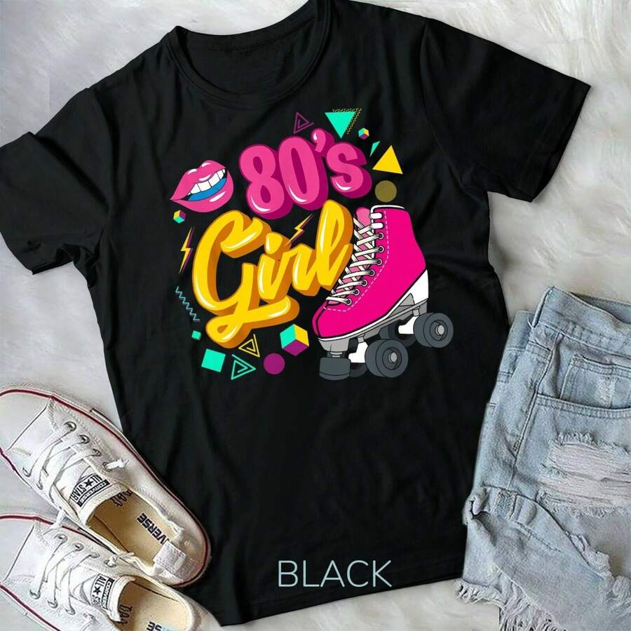 80s Party Theme Party Outfit Costume Vintage Retro 80's Girl Unisex T ...