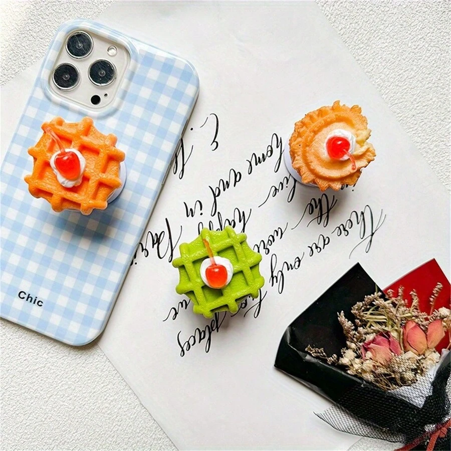 Cherry Cream Waffle Telefoon Airbag Houder, Zelfklevende Type ...