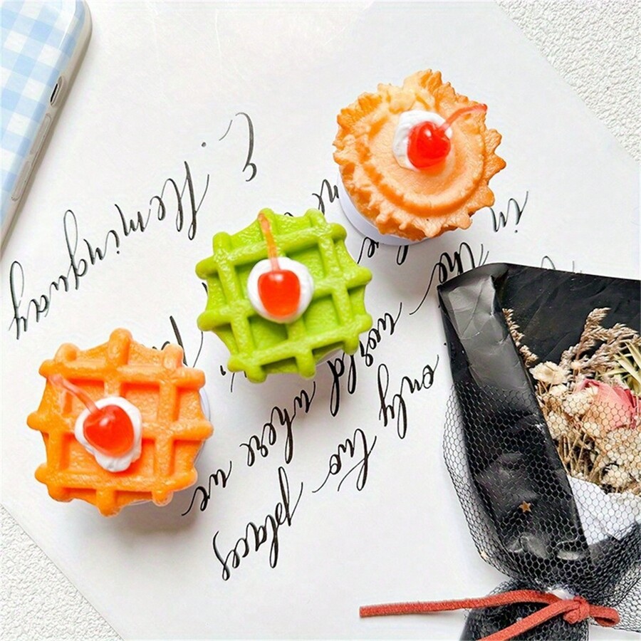 Cherry Cream Waffle Telefoon Airbag Houder, Zelfklevende Type ...