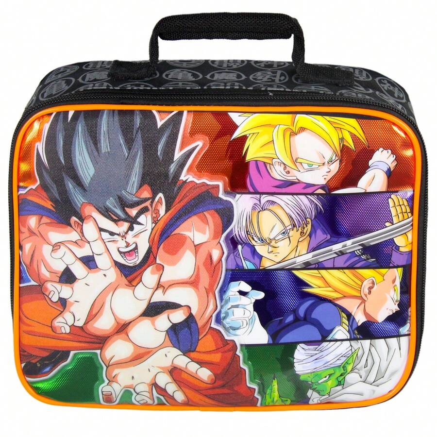 Dragon Ball Z Lunch Box Character Panel Goku Kamehameha Lunch Bag Tote ...