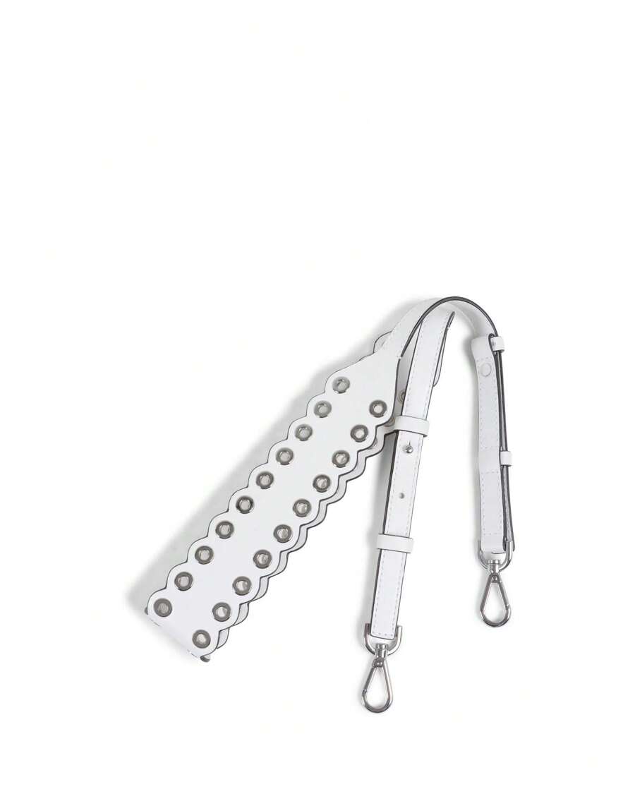 Eyelet Strap White Leather Women Travel | SHEIN USA