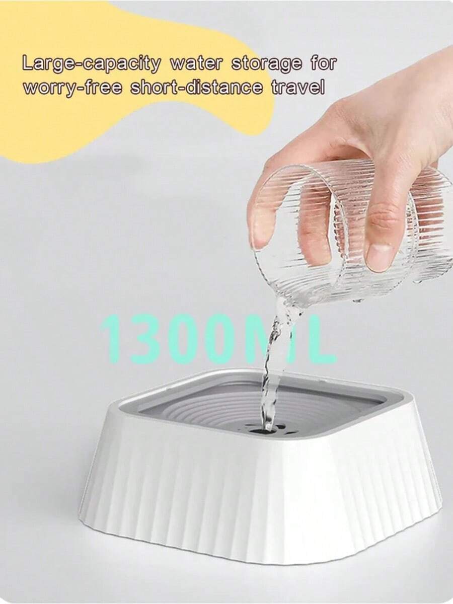 Pet Water Fountain With Floating Plates No Spill Dog Water Bowl Clean ...