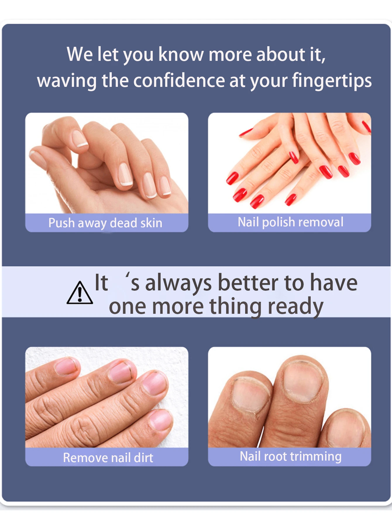 Conjunto de Ferramentas de Manicure com 8 Peças, Conjunto de Cuidados ...