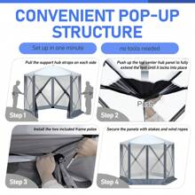 Toldo plegable para camping y exterior de 10' x 10', refugios y carpas ...