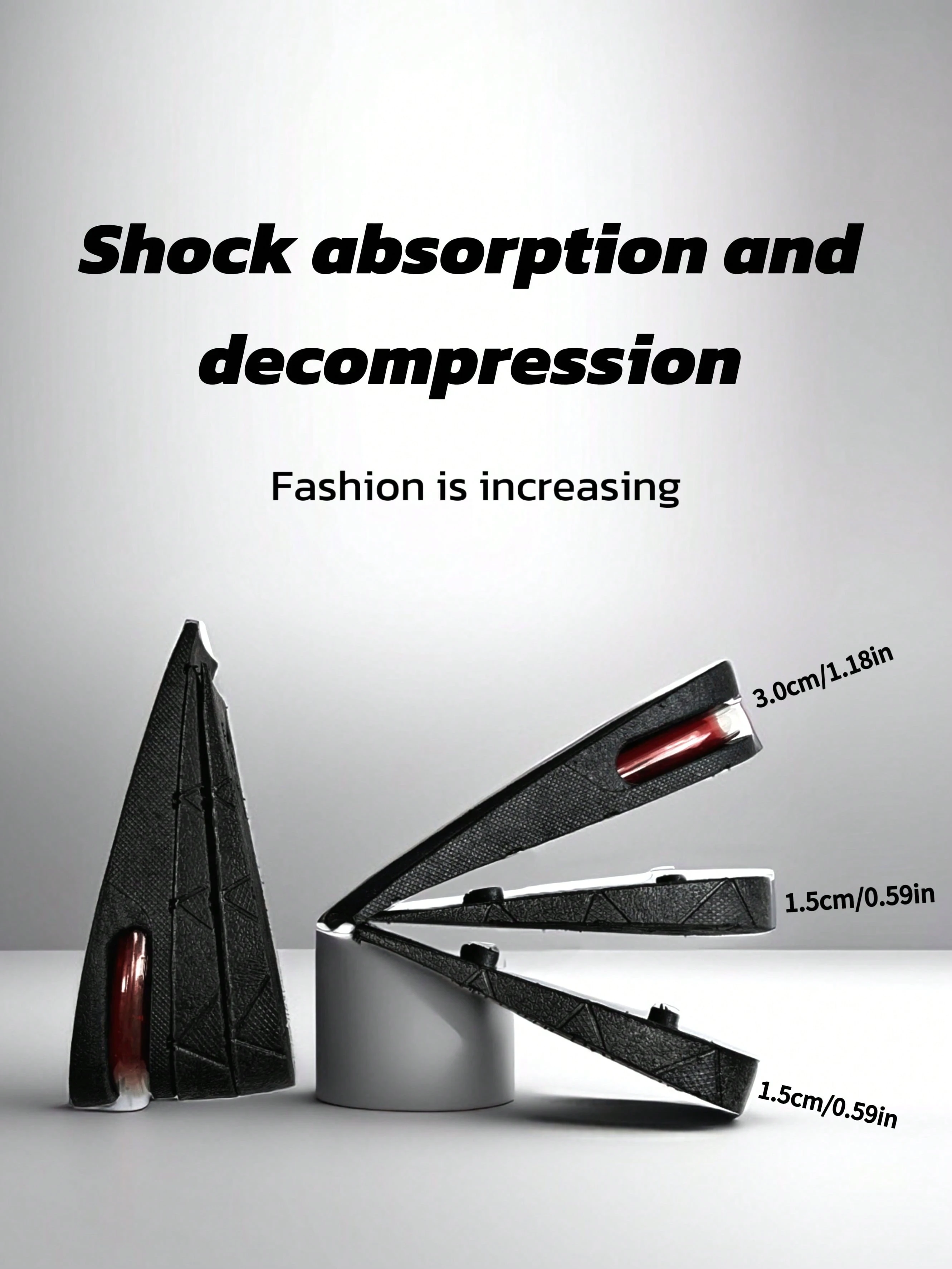 Multi-Layer Removable Invisible Height Increasing Half Pad, Adjustable ...