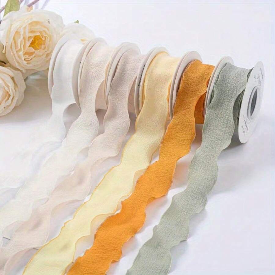 Japanese Style Crinkle Satin Ribbon, DIY Bow Hair Accessories, Gift ...