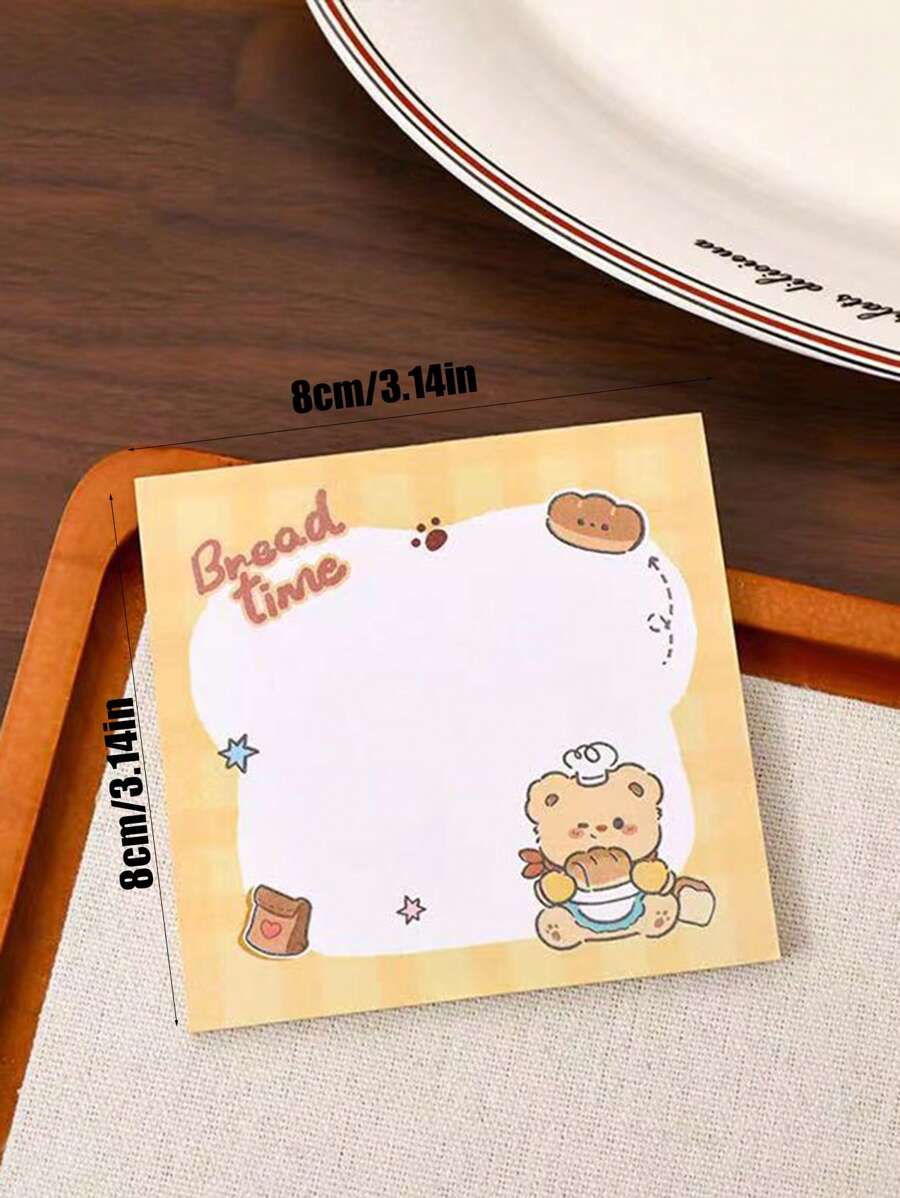 Sanrio 1pc Cute Bear Notepad Cartoon Yellow Bear Can Tear Notepad Message Book Student Memo Book ...