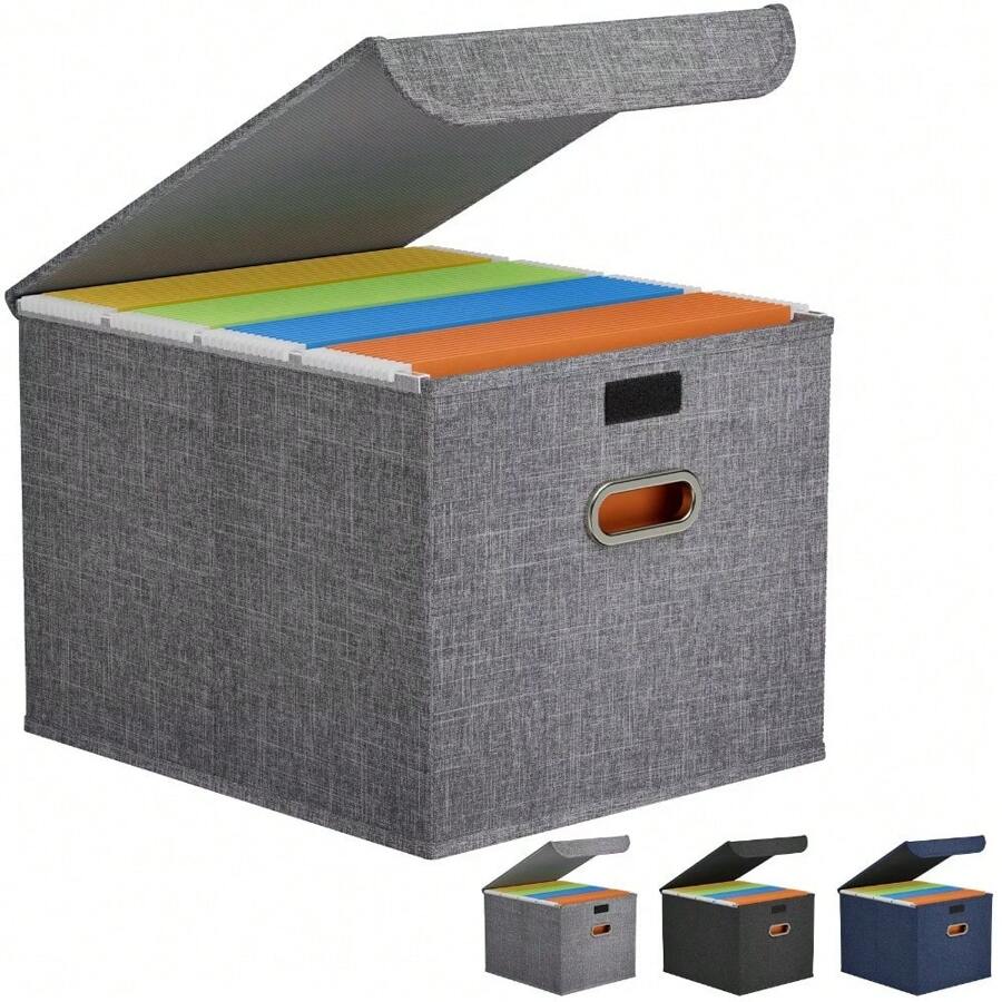 Lifewit Portable File Organizer Box With Lids - Versatile Storage ...