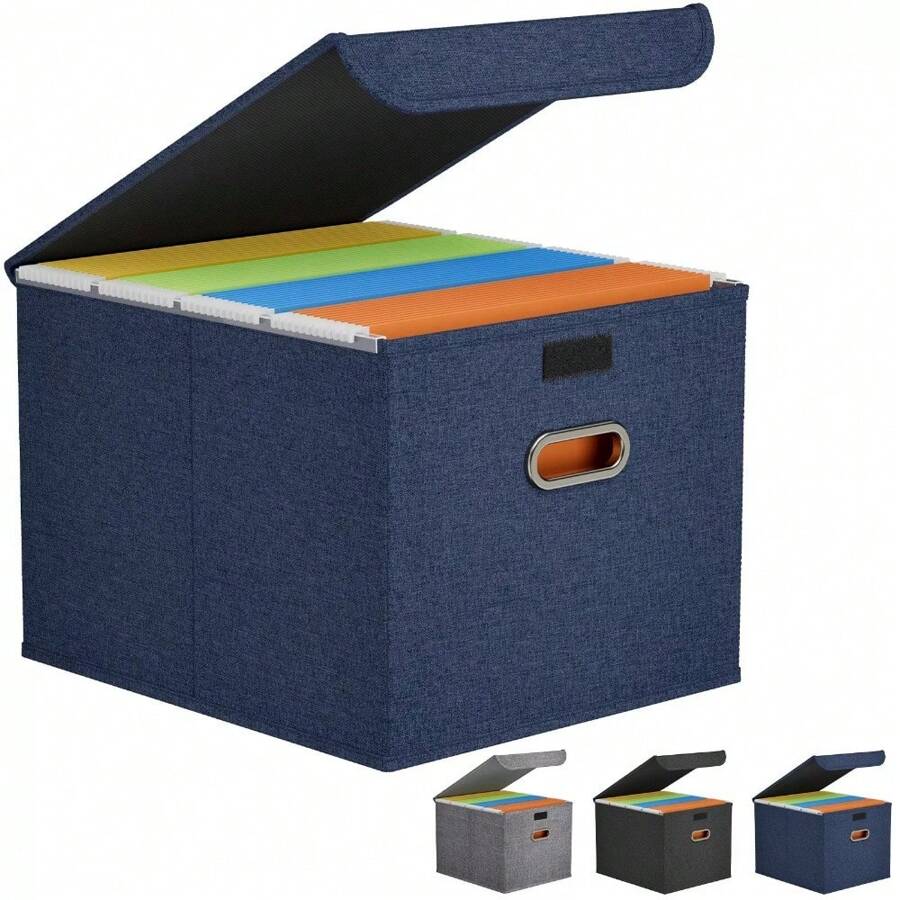 Lifewit Portable File Organizer Box With Lids - Versatile Storage ...