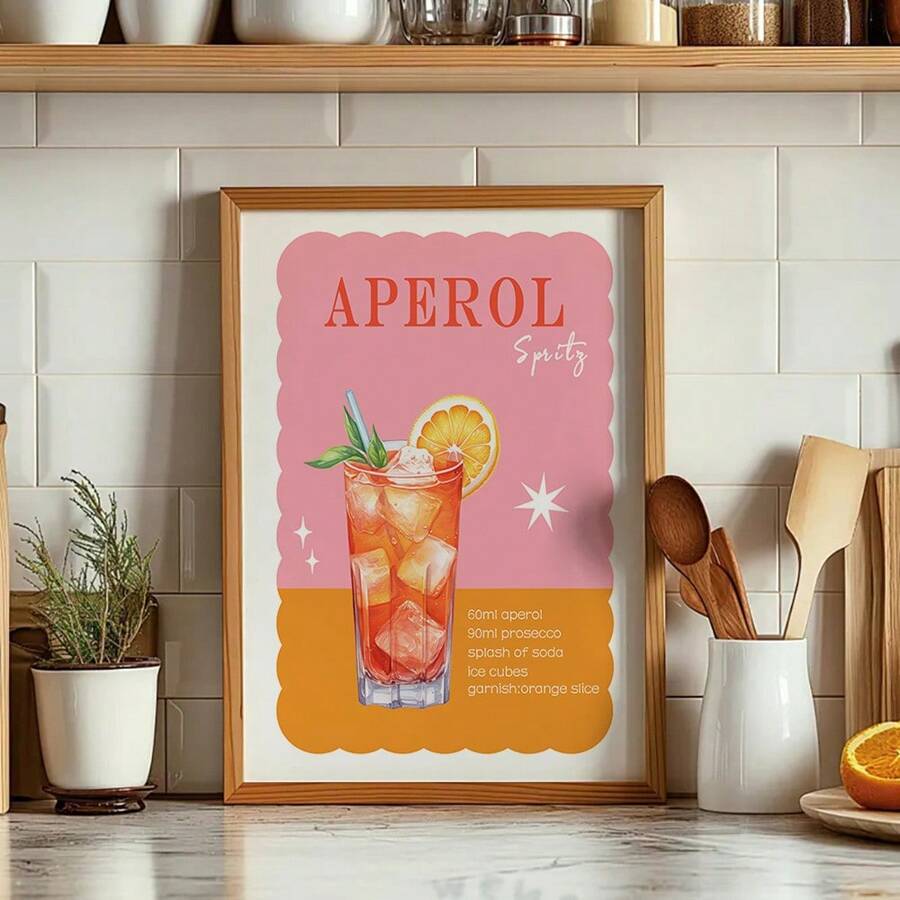 Aperol Spritz Print, Aperol Spritz Decor, Vintage Aperol Spritz Poster ...