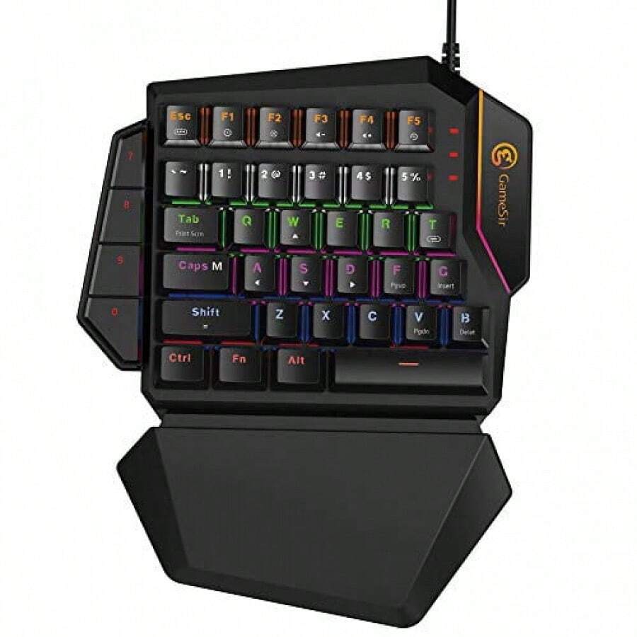 GameSir GK100 One Handed Gaming Keyboard Mechanical Mini Game Key Pad ...