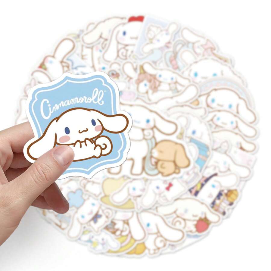 Sanrio 1set 50pcs Cinnamon Roll Dog Luggage Sticker, Waterproof Sticker ...