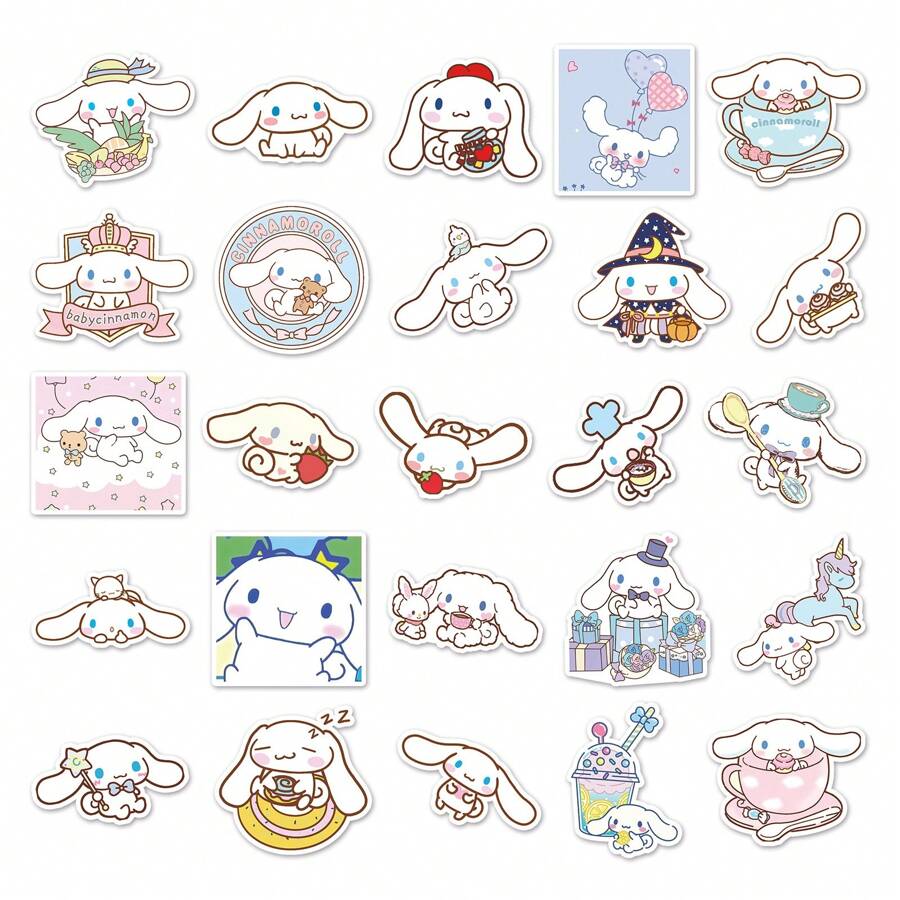 Sanrio 1set 50pcs Cinnamon Roll Dog Luggage Sticker, Waterproof Sticker ...
