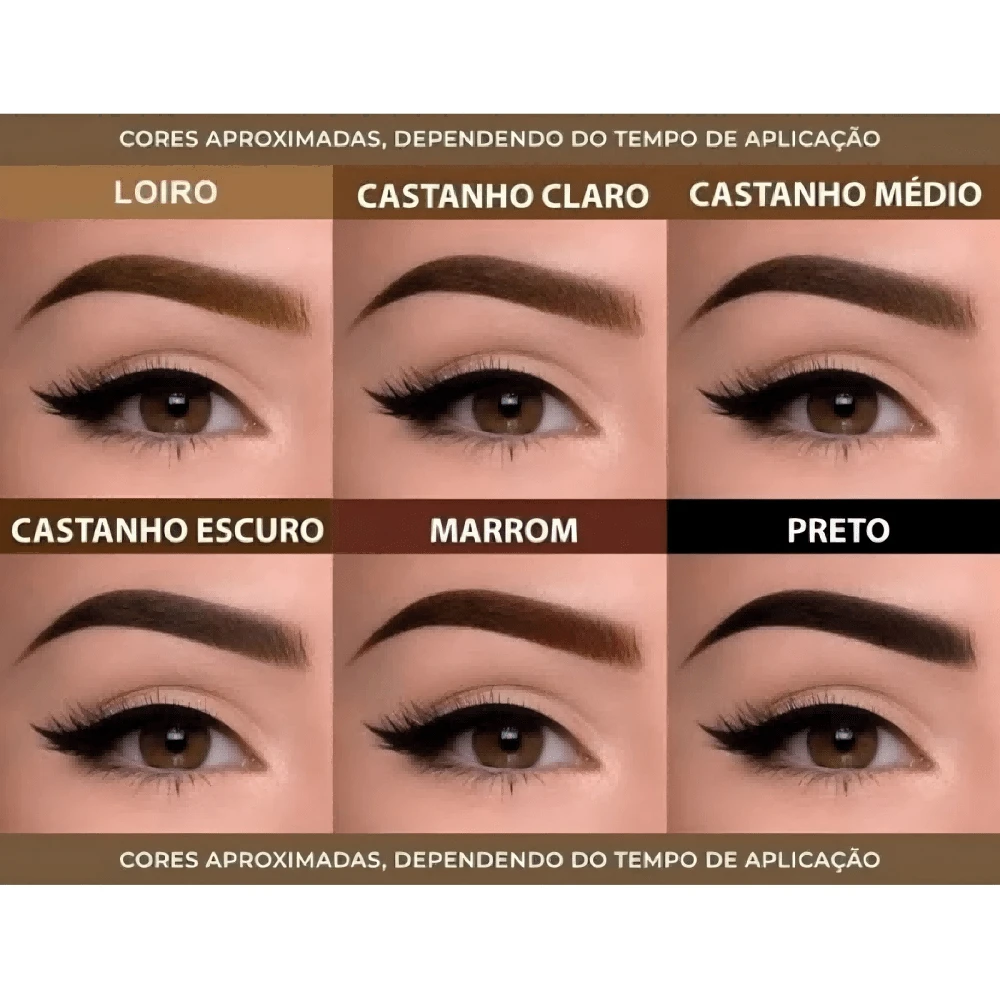 Henna Makiaj Para Sobrancelhas Com 3 Unidades | SHEIN Brasil