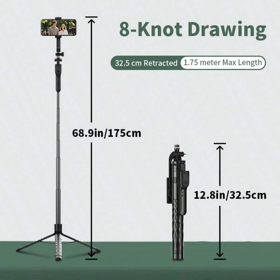 New Mobile Wireless Selfie Stick K28 Handheld Stabilizer, Floor Standing Live Streaming Stand ...