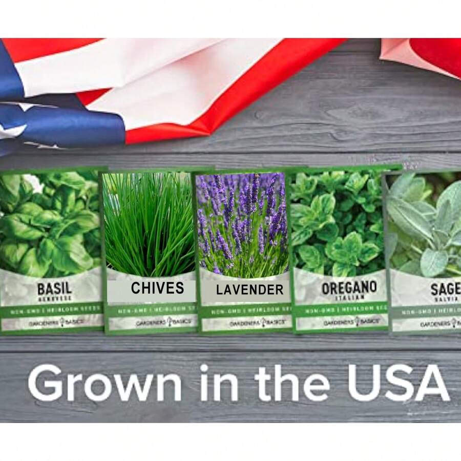 Seeds For Planting Gardeners Basics Pack OREGANO LAVENDER BASIL COMMON ...