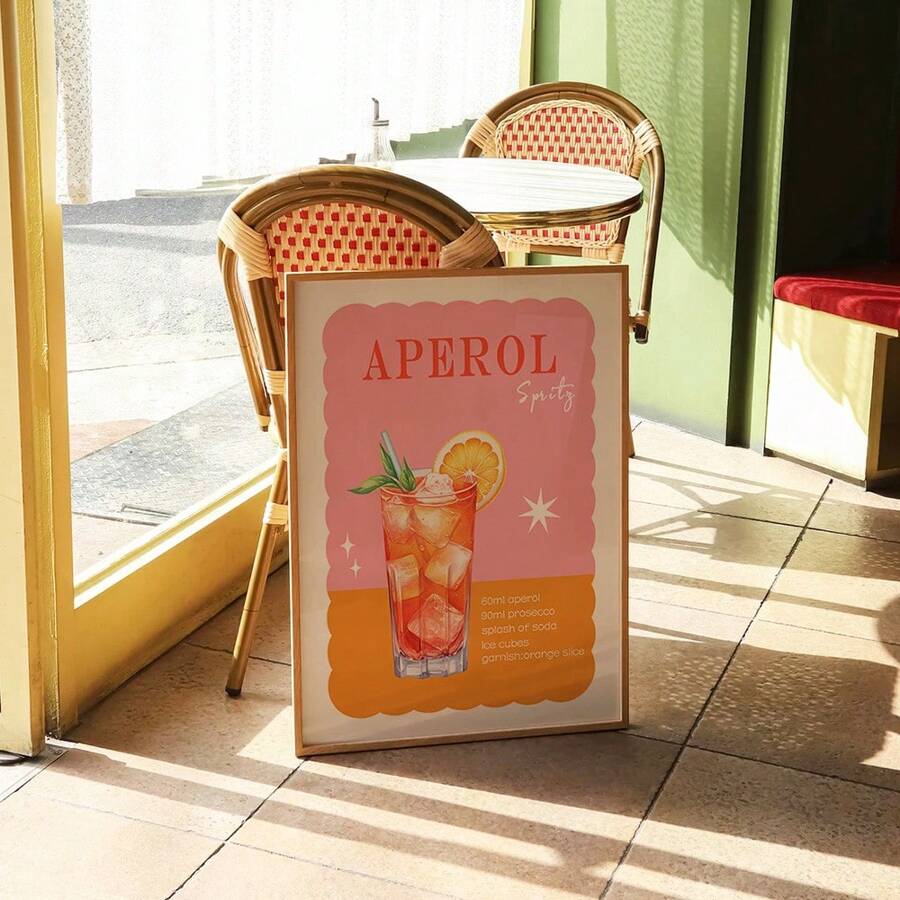 Aperol Spritz Print, Aperol Spritz Decor, Vintage Aperol Spritz Poster ...