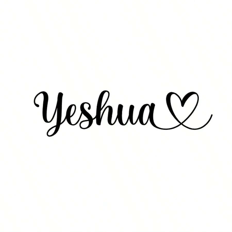 Black Yeshua Sticker For Cars, Motorcycles And Trucks | SHEIN USA