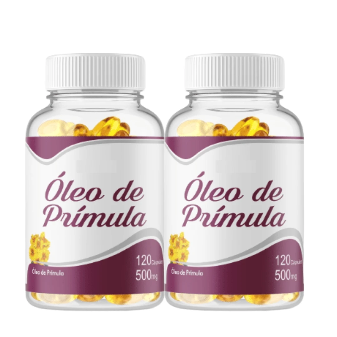 Oleo De Primula 120 cápsulas 500mg Omega 6 Frascos de 120 capsulas ...