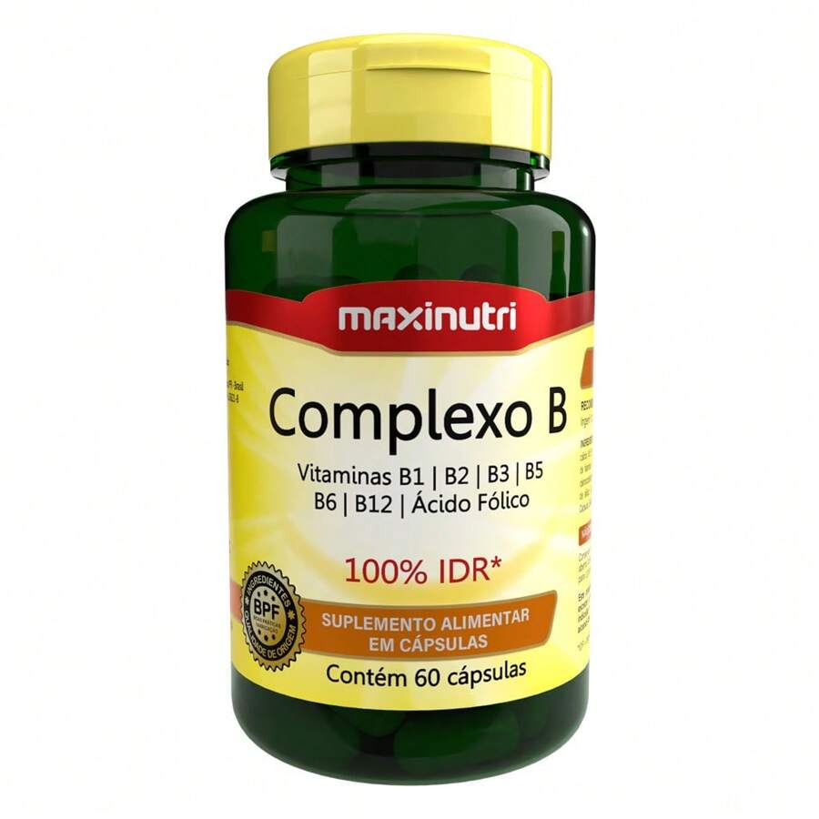 Complexo B 100% IDR com 60 Cápsulas Maxinutri | SHEIN Brasil