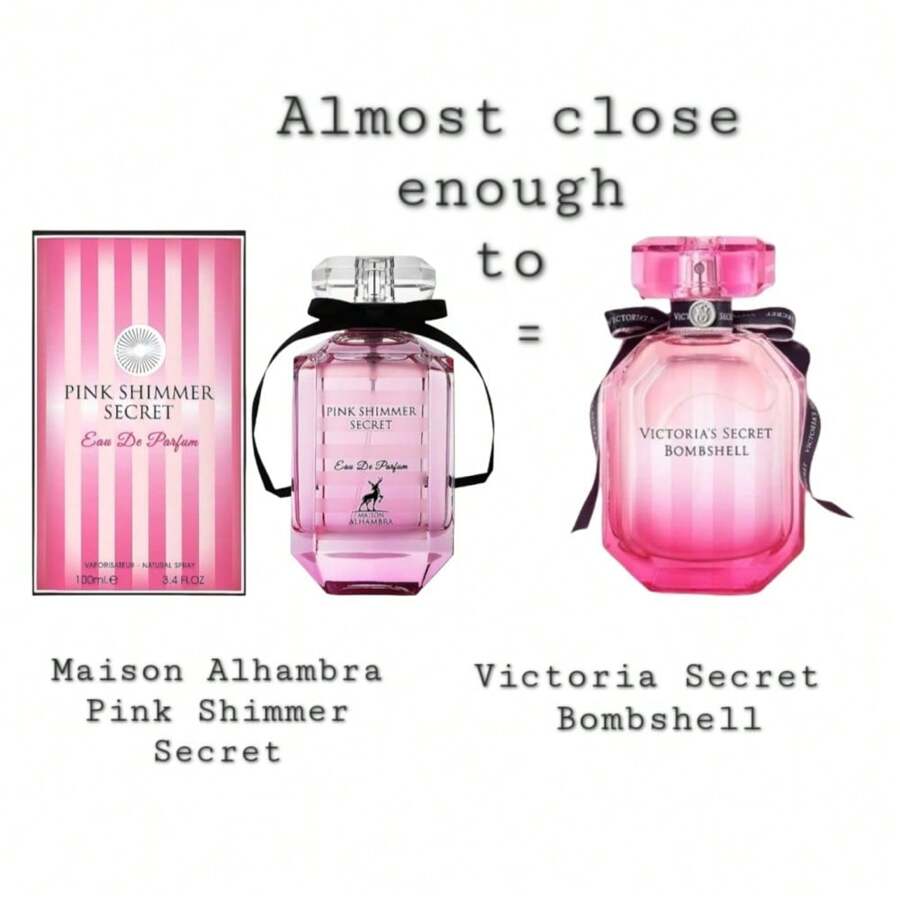 Maison Alhambra Pink Shimmer Secret 100ML Eau de Parfum para mujer - Inspirado en Bombshell ...