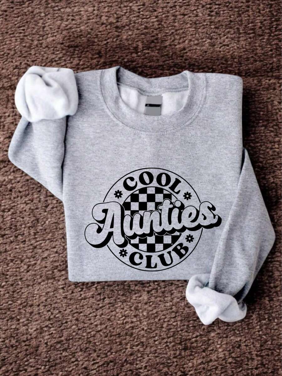 Cool Aunties Club Sweatshirt, Gift For New Auntie, Best Aunt Sweatshirt ...