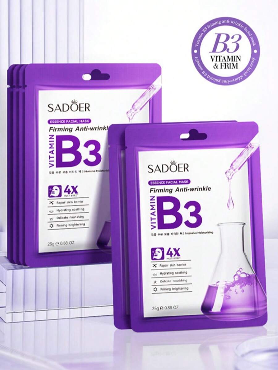 Mascarilla SADOER Vitamina B5, Coenzima Q10, Vitamina B3 | Moda de Mujer | SHEIN México