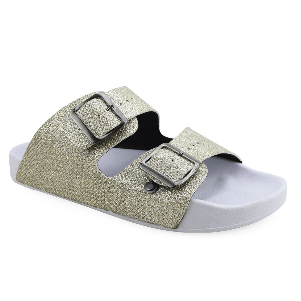 Sadalia Feminina Birken Slide Rasteira Macia Glitter Leve | SHEIN Brasil