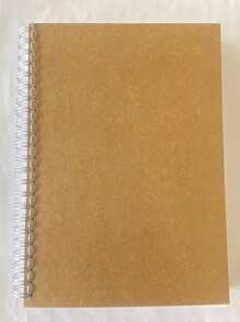 A4 Notebook, 5x5 Squared, White Core - (Kraft Cover - Wire-O ...