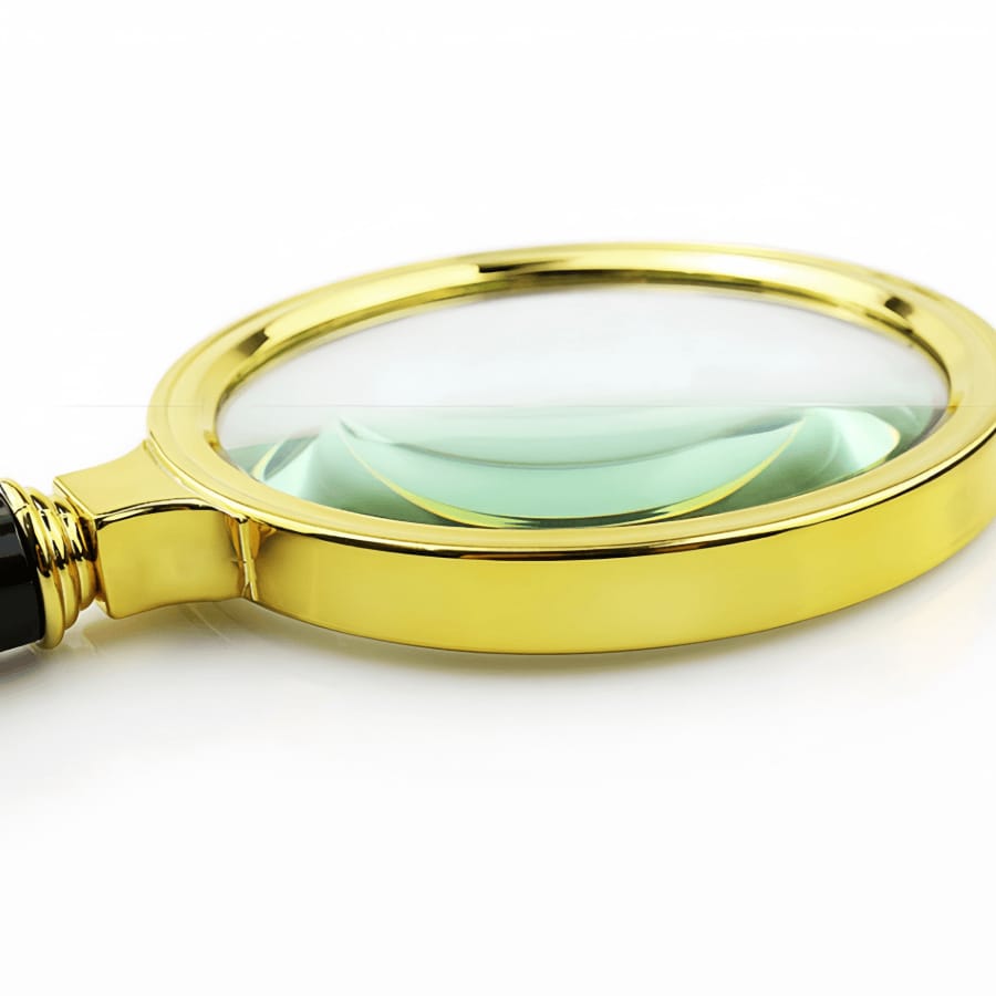 10x Handheld Dual Glass Lens Magnifying Glass With Dragon Pattern And ...