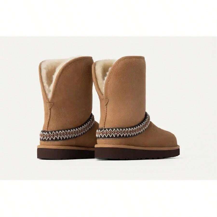 UGG Classic Short Crescent 1161770 Boots Women's Chestnut Suede Elegant ...