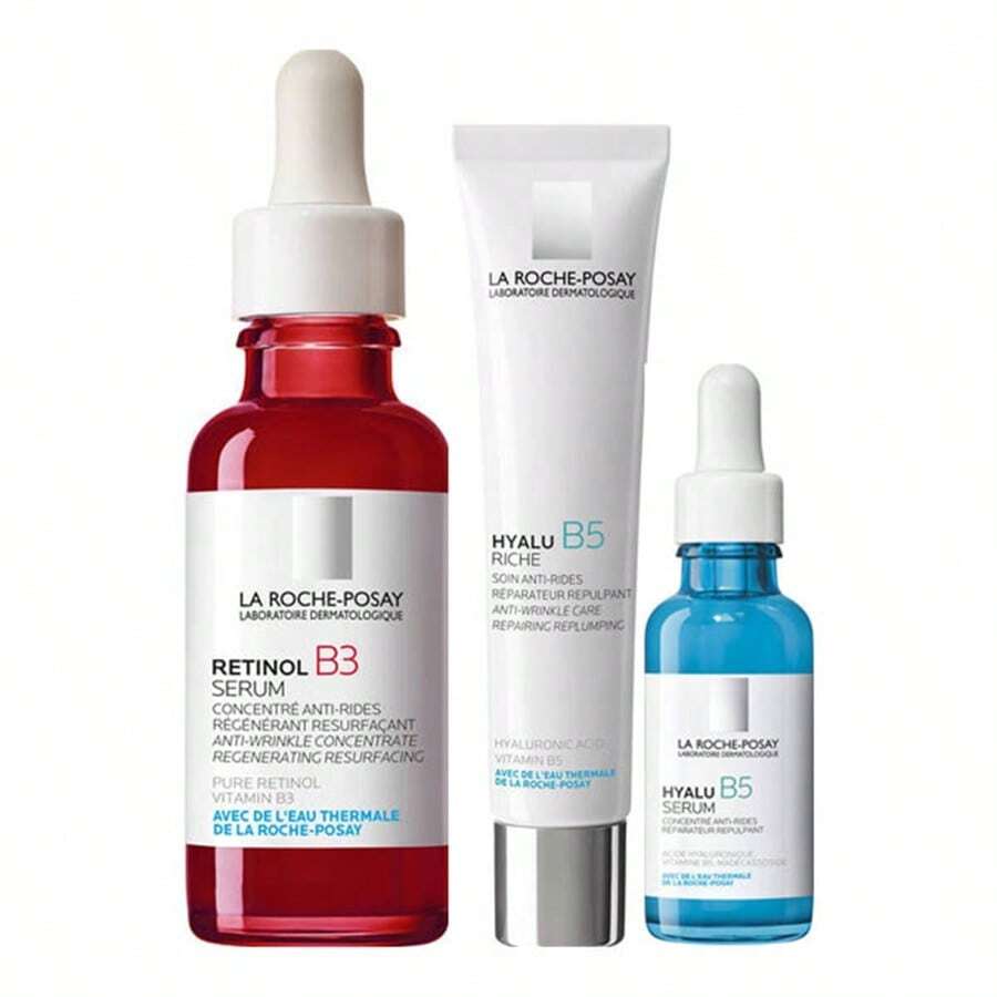 La Roche-Posay Kit de sérum à la vitamine B3 et au rétinol 30ml + Hyalu ...
