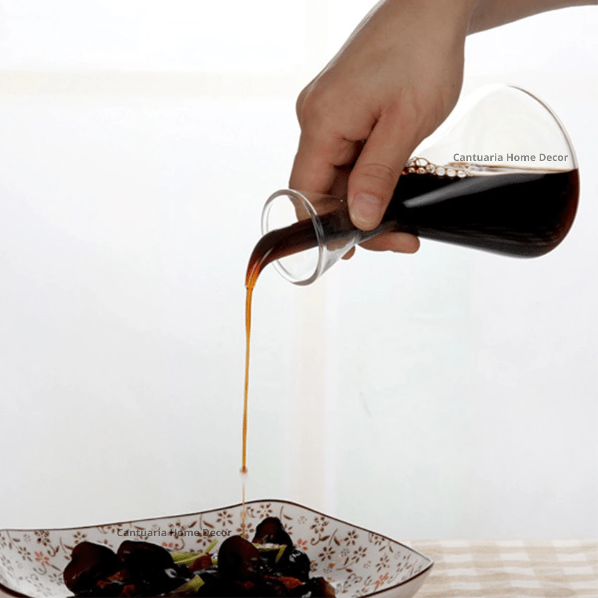 Olive Oil Soy Sauce Vinegar Bottle Borosilicate Glass With Anti-Splash ...