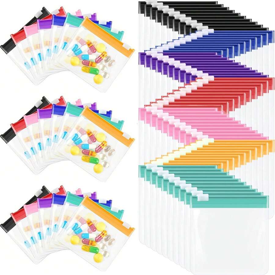 1/7/24pcs/Set Portable Drug Bags Medicine Packets Pill/Tablet Storage ...