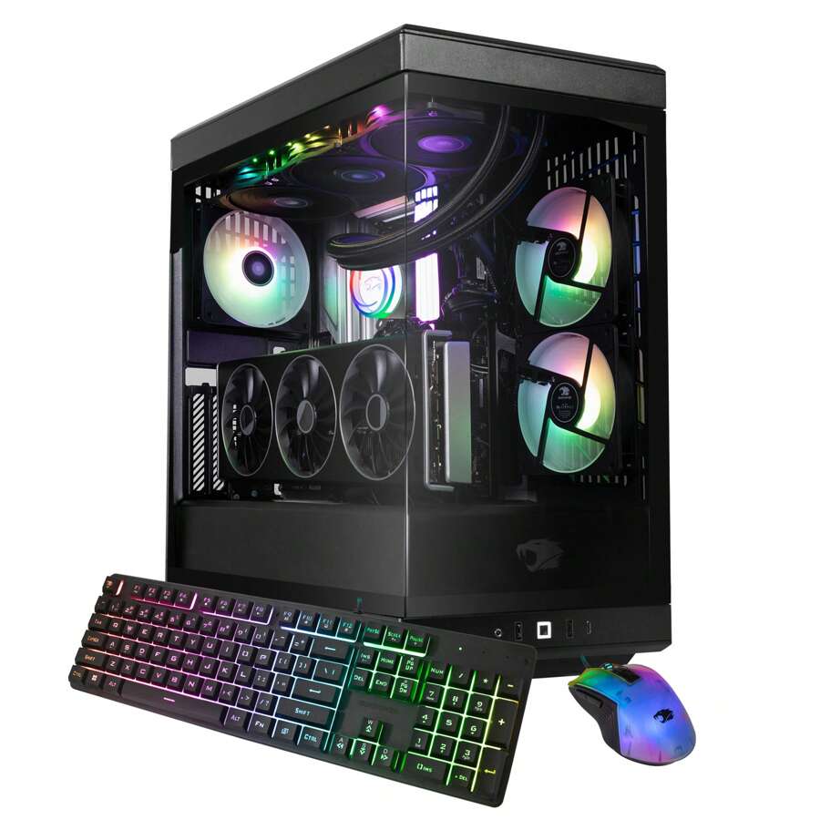 IBUYPOWER IBUYPOWER Y40 Gaming PC Desktop - AMD Ryzen 7 9800X3D, AMD ...