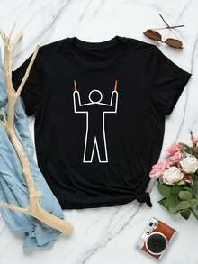 Valentine's Day Airplane Marshaller Signal T-Shirt for Women AvGeek ...