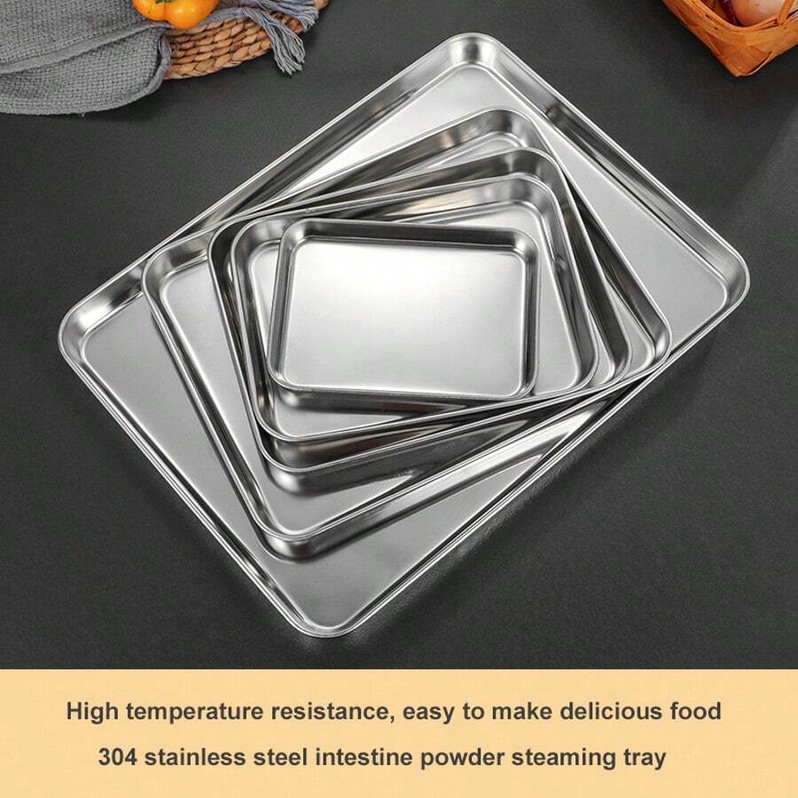 MORK&LAND 304 Stainless Steel Steaming Trays: High - Temp Resistant ...