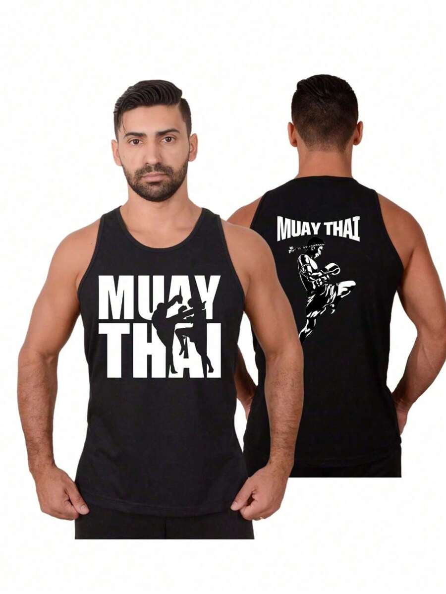 Muay Thai Fighter Tank Top Lightweight Mesh Fight Academy | Moda de ...