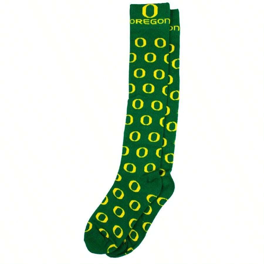 Oregon Ducks Green & Yellow Repeating Dress Socks | SHEIN USA