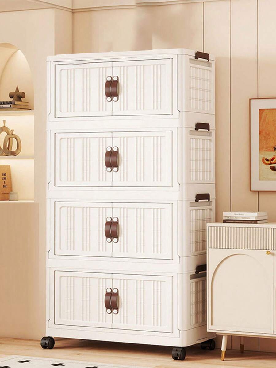 Foldable 5/4/3/2/1 Layer Storage Box, Bedroom Wardrobe Organizer ...