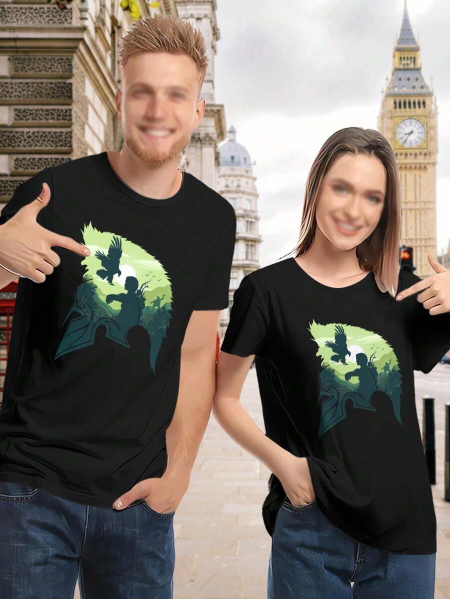 Lovers' Assassin's Creed T-Shirts Eagle Bearer Unity Designs - For Ladies | SHEIN USA