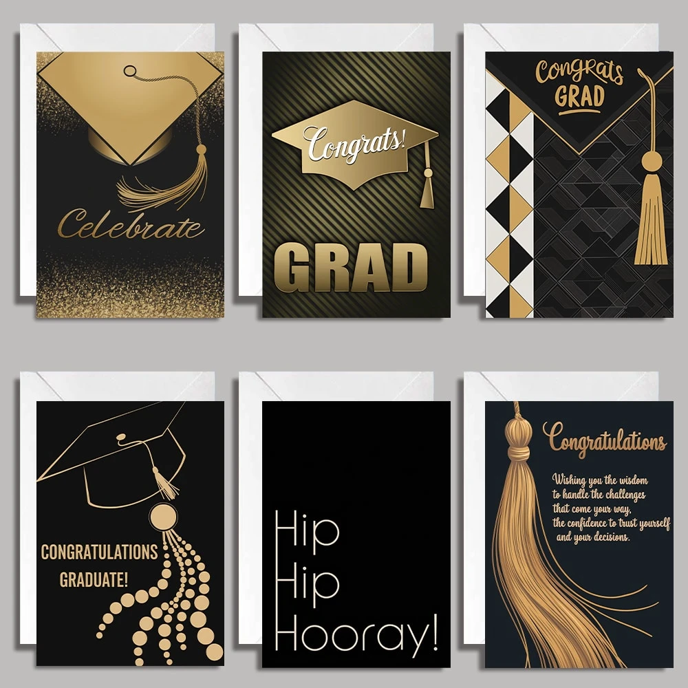 6 Pcs 3.9*5.9 Inch Class Of 2025 Funny Graduation Card, Grad Card For ...