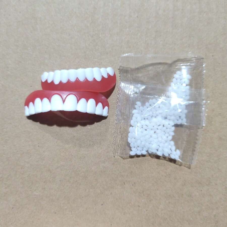 4pcs/Set New Upgrade Nonporous Upper And Lower Teeth Braces, Simulated ...