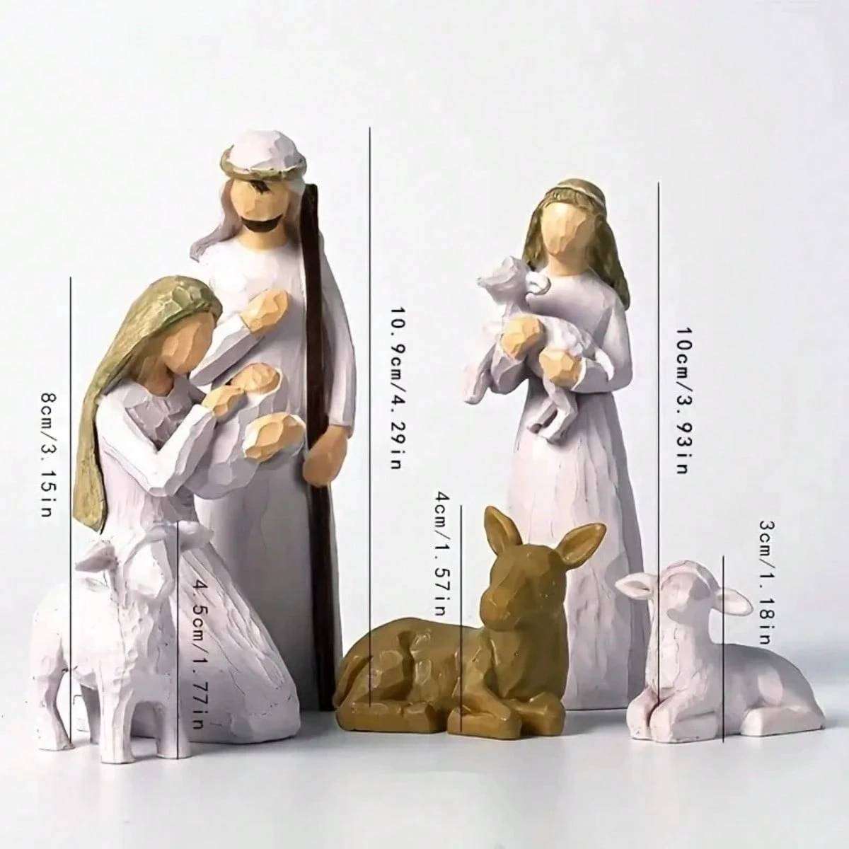 6-Piece Nativity Set, Behold The Awe And Wonder Of The Christmas Story ...