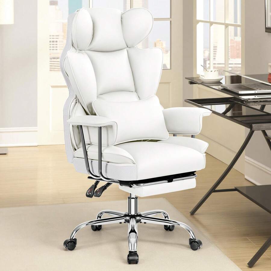 Actflame Silla de oficina ergonómica premium para personas grandes y ...
