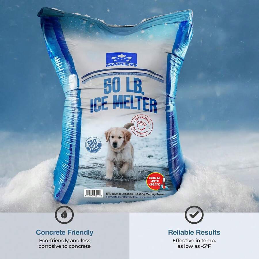 Pet Safe Ice Melt Safe For Concrete - 50 Lb Snow Salt Ice Melt Pet ...